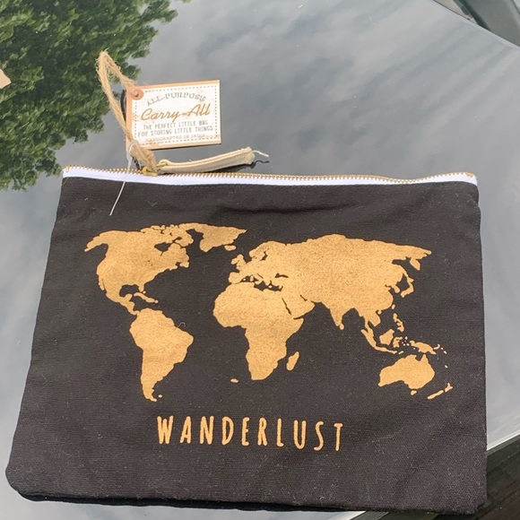 Bags | Wanderlust World Map Carryall Perfect Little Bag | Poshmark